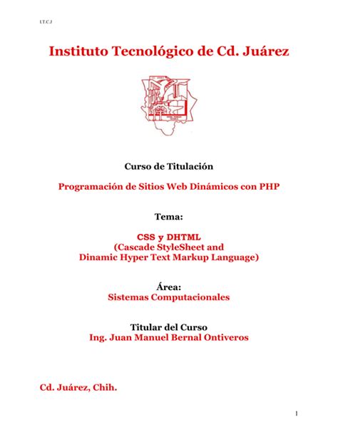 Tutorial De Css Y Dhtml