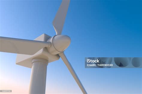풍력 터빈 프로펠러 회전하여 에너지를 만듭니다 푸른 하늘과 자연 환경 3d 렌더링 풍력발전기에 대한 스톡 사진 및 기타 이미지 풍력발전기 날개달린 의상 입체 이미지