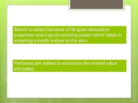 Talcum Powder Ingredients Pptx