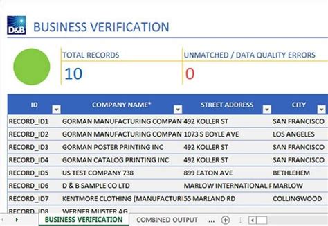 Verify Clean Contacts In Excel With Business Verification App