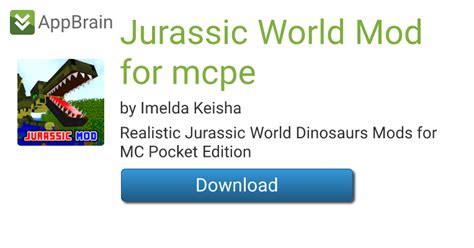 Jurassic World Mod For Mcpe For Android App Stats And Insights