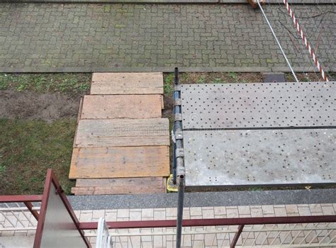 Scaffolding For Construction Work Stock Image Image Of House Temporary 267675073