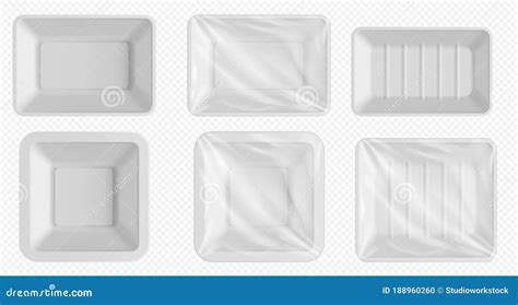 Ban Styrofoam Container Cartoon Vector 187695625