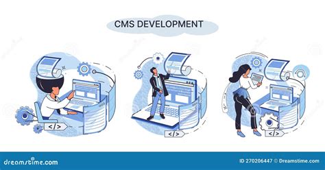 Concept Of Digital Content Management System Cms Development Software Metaphor Program