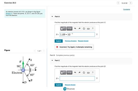 Solved Exercise 28 3 13 Of 22 Constants An Electron Moves At