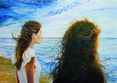 🎨 اثر هنری تابلو نقاشی دختران دریا لیلیت ® Lilit