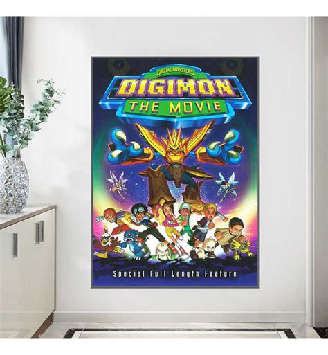 Digimon The Movie 2000 Japanese Movie Poster Room Inspire Uplift
