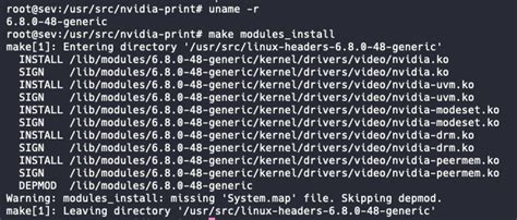 unable to insmod nvidia uvm disagrees about version of symbol