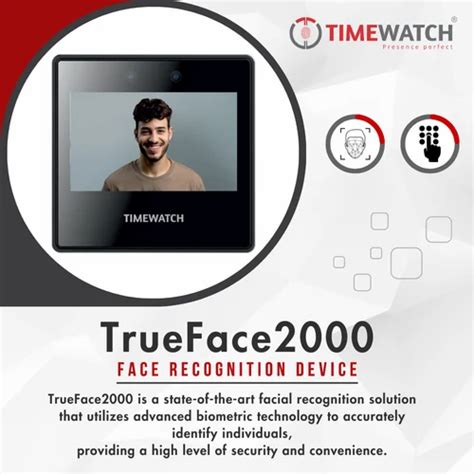 Timewatch Trueface 2000 Face Recognition Attendance System At ₹ 11800