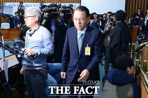 Tf포토 2차 청문회 참석하는 김기춘 차은택 송성각 포토 기사 더팩트