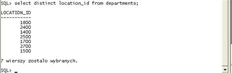 O Oracle Ludzkim Głosem Kurs Oracle Sql Instrukcja Select