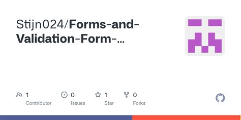 Github Stijn024forms And Validation Form Requests