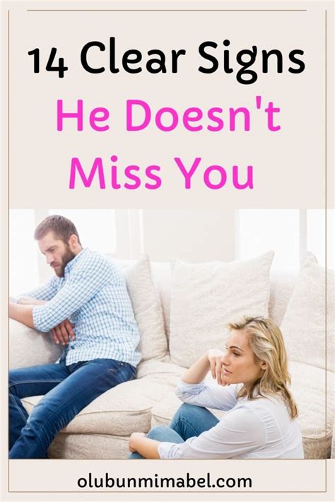14 Clear Signs He Doesnt Miss You Olubunmi Mabel