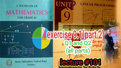 Lecture101 Exercise 91 Part2 Q1 And Q2 Linear Programming First Kpk Boards Youtube
