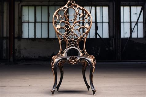 Premium Photo A Picture Of A Chair With A Bird Cage On It