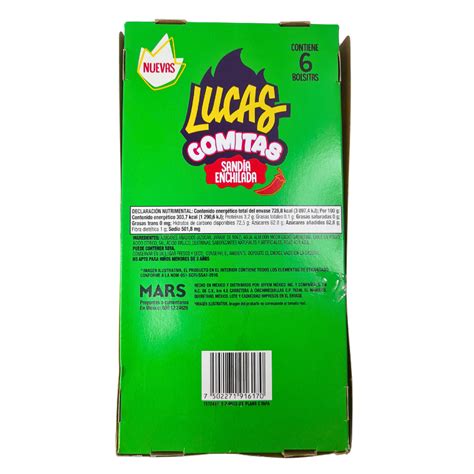 Lucas Gomitas Sandía Chile 6pz Mars Dulcerías Abarroteras Vázquez