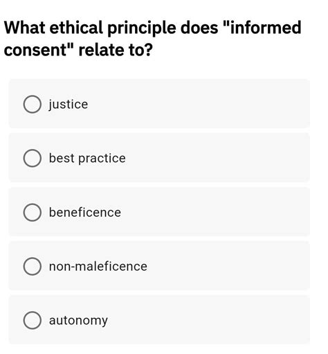 What Ethical Principle Does Informed StudyX