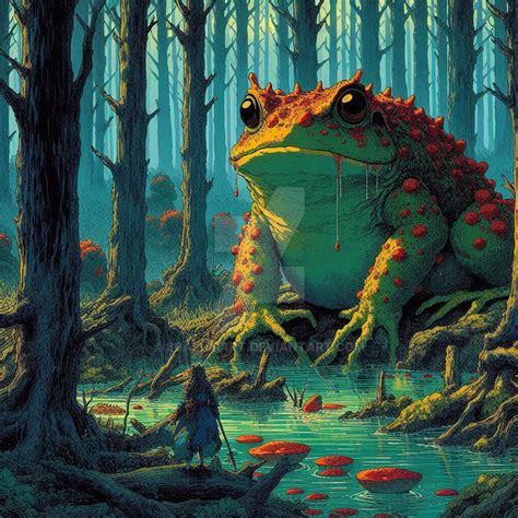 Giant Poison Toad By 8ballaiart On Deviantart