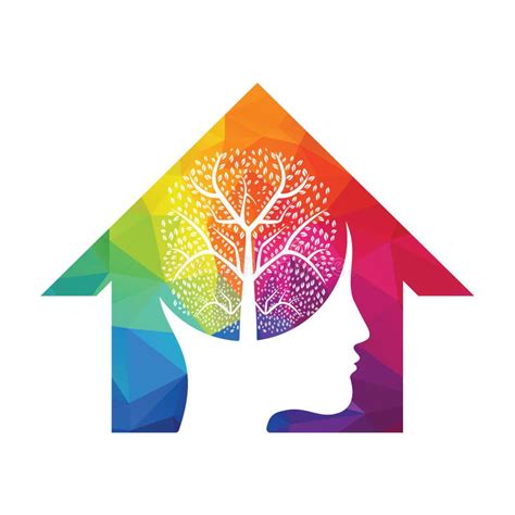 Female Head With Brain Tree Logo Concept Stock Vector Illustration Of Ecology Mind 259447241