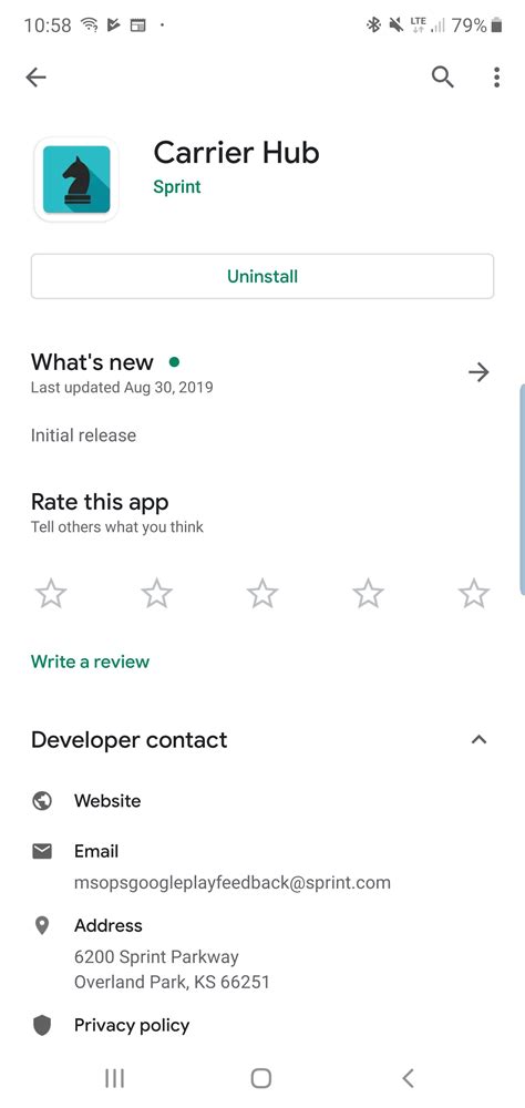 Sprint Carrier Hub App Any Idea What This Is Says Intial Release Got