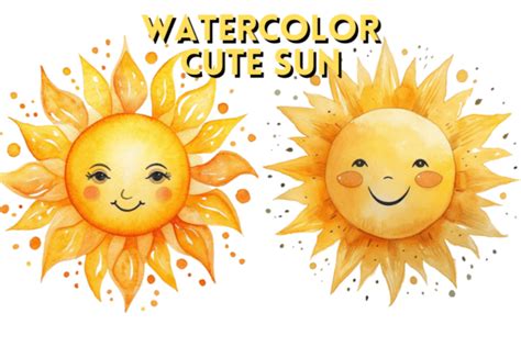 6 Cute Lovely Sun Designs And Graphics