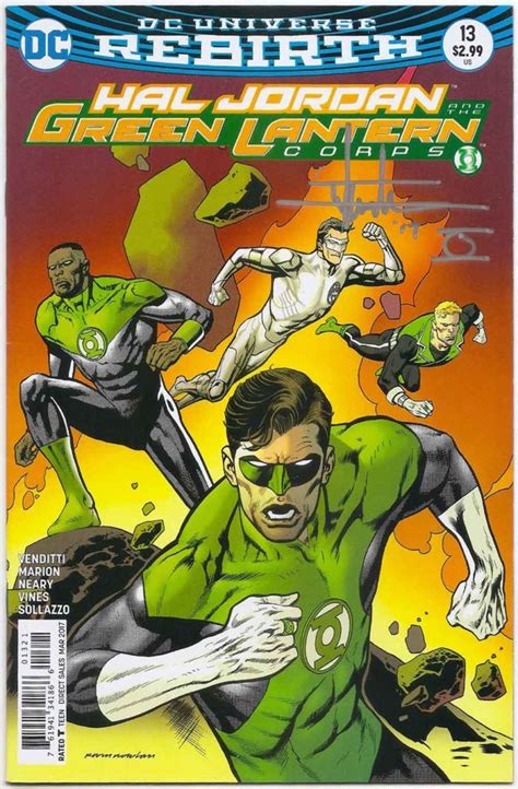 Hal Jordan And The Green Lantern Corps 13 Variant Signed V Ken Marion Brooklyn Comic Shop