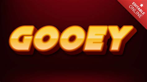 gooey king 3d text effect generator