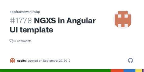 Ngxs In Angular Ui Template · Issue 1778 · Abpframeworkabp · Github