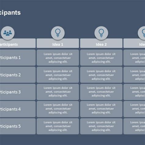 Team Matrix PowerPoint Template