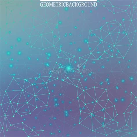 Molecule And Communication With Connected Dots Lines Graphic Background For Your Design