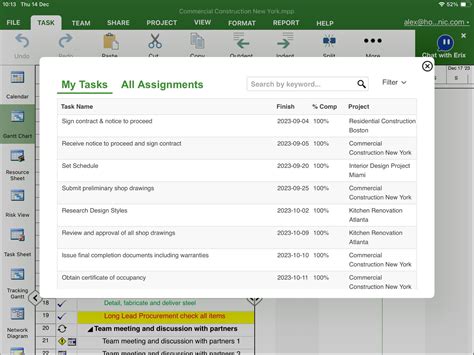 My Tasks Project Plan 365