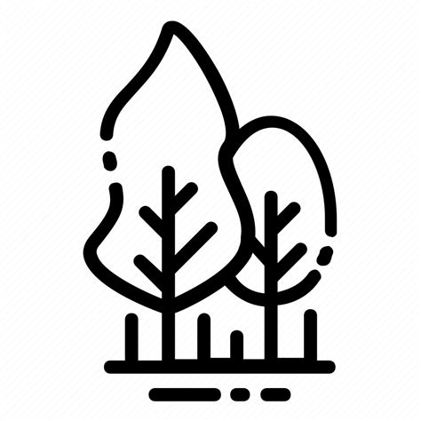 Forest Trees Icon Download On Iconfinder On Iconfinder