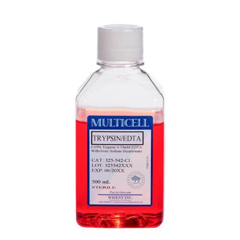 325 542 Cl 005 Trypsin 053mm Edta 1x 500ml Wisent