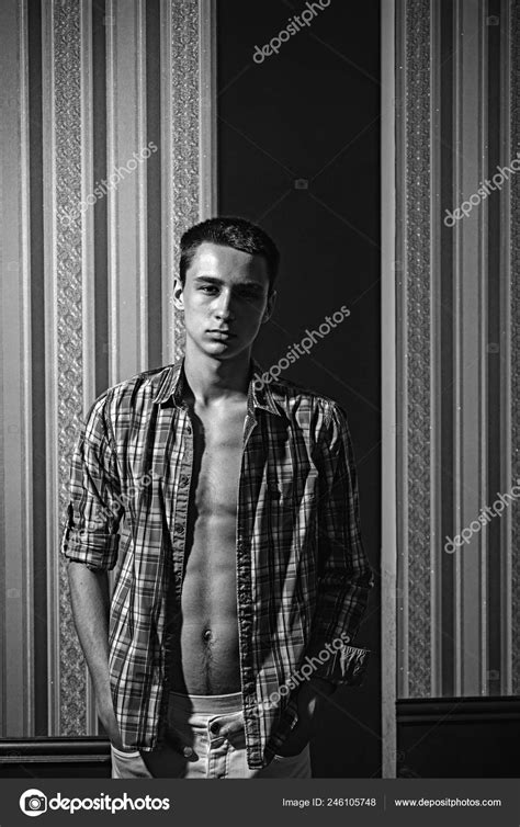 Macho Man With Six Pack Male Fashion And Style Sexy Muscular Man Confident And Successful