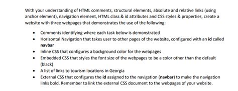 Solved With Your Understanding Of HTML Comments Structural Chegg