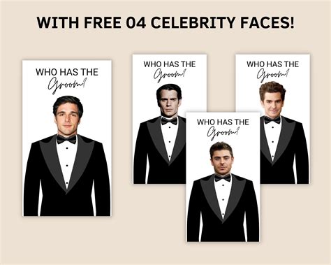 Printable Celebrity Who Has The Groom Bachelorette Party Groom Groom