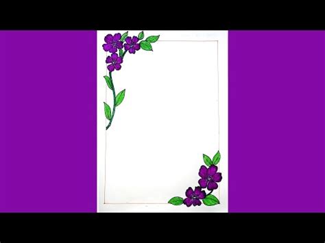 Simple Flower Border Designs To Draw