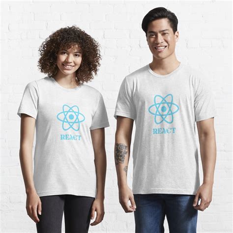 Official Reactjs Reactjs Logo Word Js T Shirt For Sale By