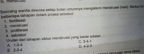 Urutan Siklus Menstruasi Yang Benar Adalah Best Home Design Ideas Riset
