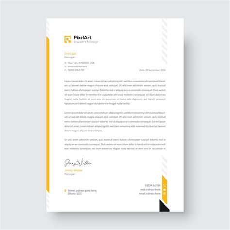 Шаблон дизайна современного фирменного бланка Премиум вектор