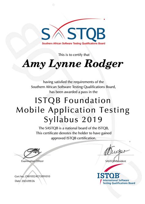 Istqb Mobiletesting Softwaretesting Sastqb Amy R 20 Comments