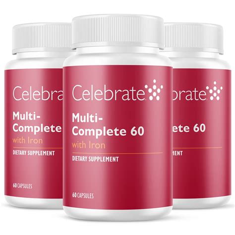 Celebrate Vitamins Multi Complete 60 Bariatric Multivitamin With Iron