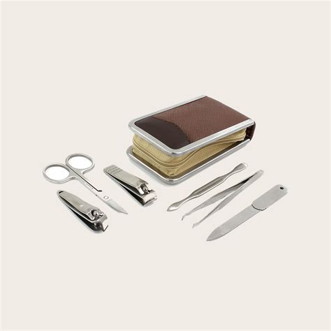 Small Travel Manicure Set Tan Blooms Menswear