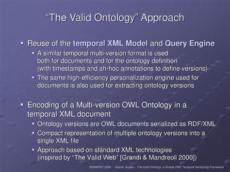 the valid ontology a simple owl temporal versioning framework ppt