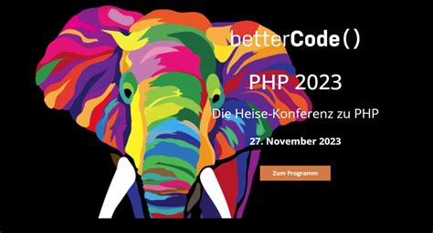 online konferenz zu php programm der bettercode php 2023 steht fest
