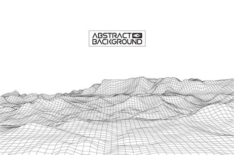 와이어프레임 지형 이미지 Freepik에서 무료 다운로드