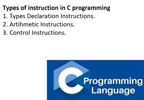 types of instructions in c programming boot poot