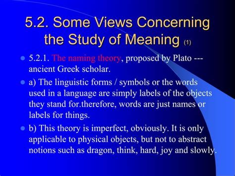 Semantics Slidesppt Science