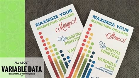 Variable Data The Secret Ingredient To Direct Mail Campaigns