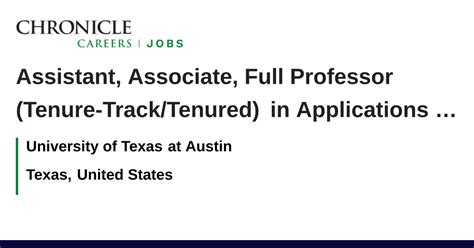 Assistant Associate Full Professor Tenure Track Tenured In